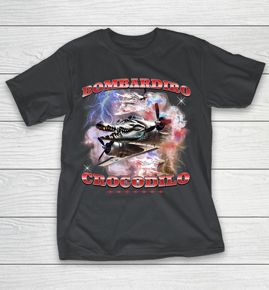 Bombardiro Crocodilo Italian Brainrot Meme Crocodile Shirts | WoopyTee