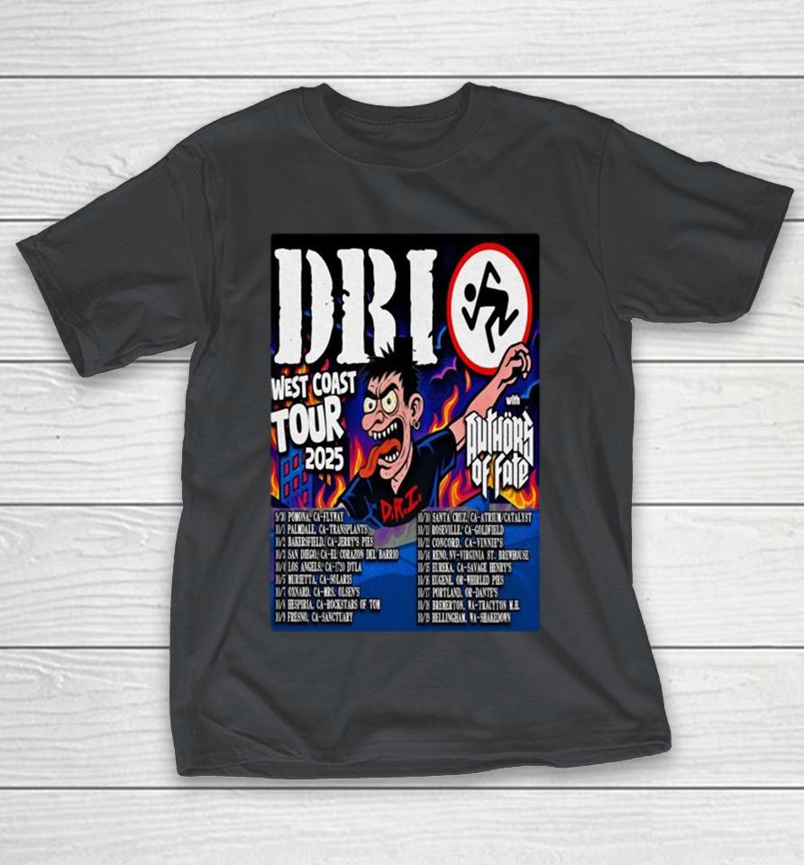 DRI Oct West Coast 2025 Tour Dates Shirts | WoopyTee