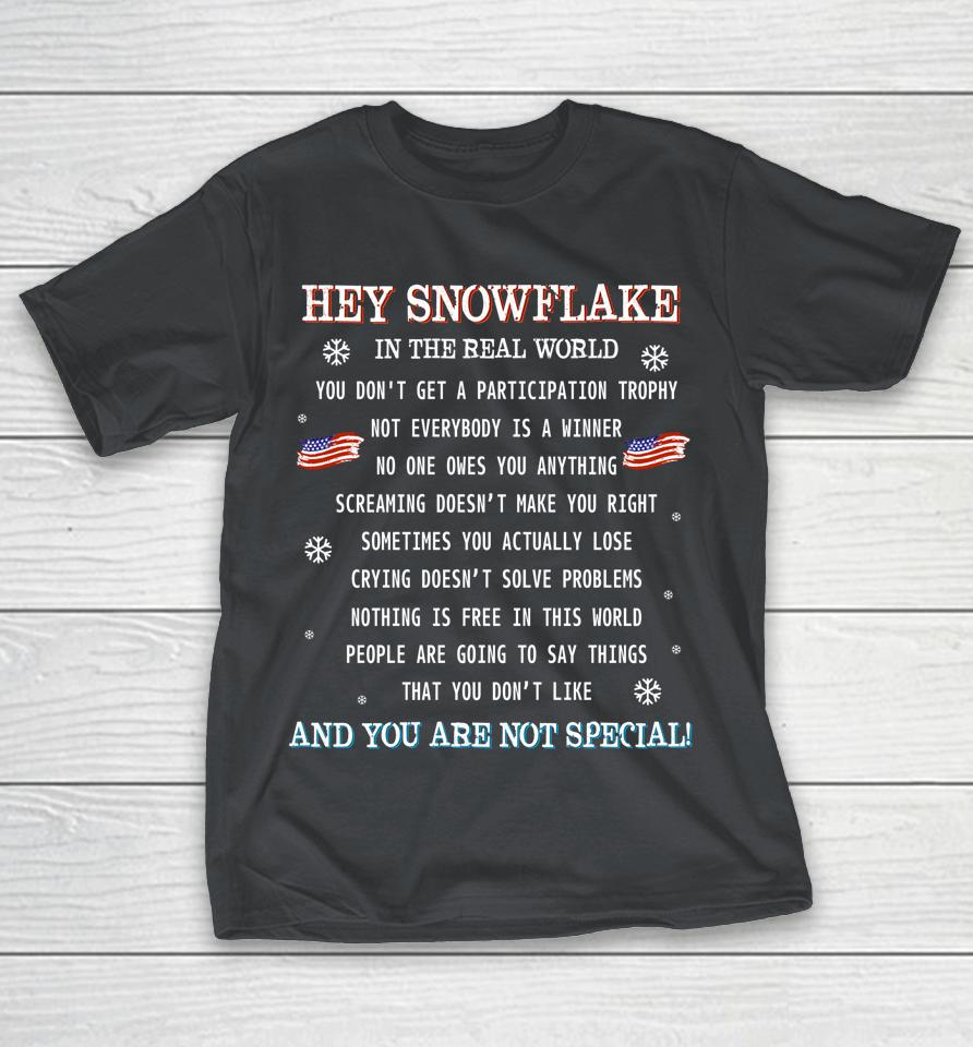 Hey Snowflake The Real World Veteran Shirts | WoopyTee