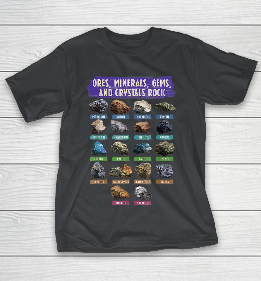 Mineral Rocks Geology Rockhounding Rock Collector Geologist Shirts ...