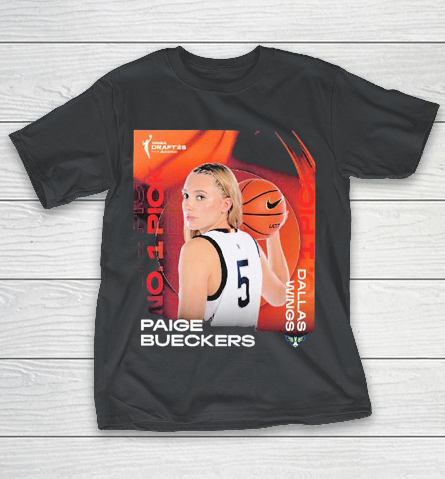 Paige Bueckers Dallas Wings Selected First Pick WNBA Draft 2025 Shirts ...