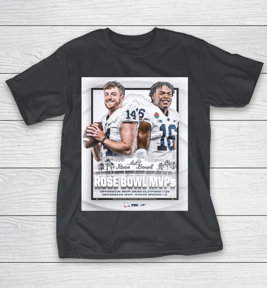 Penn State Rose Bowl MVP 2023 Ji'Ayir Brown And Sean Clifford Shirts ...