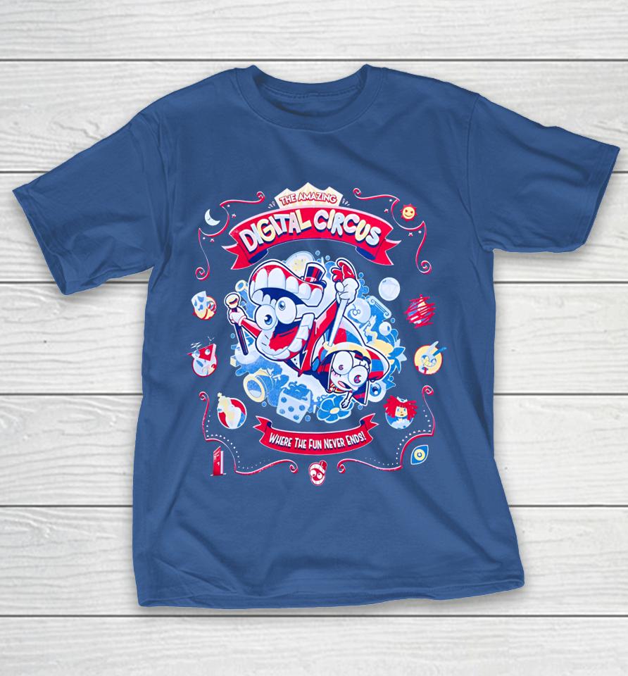 The Amazing Digital Circus Merch Retro Carnival Shirts | WoopyTee