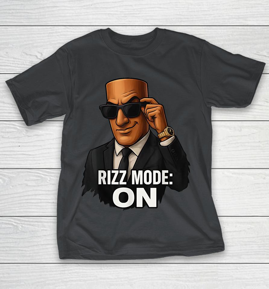Tung Tung Tung Sahur Rizz Mode On Italian Brainrot Meme Shirts | WoopyTee